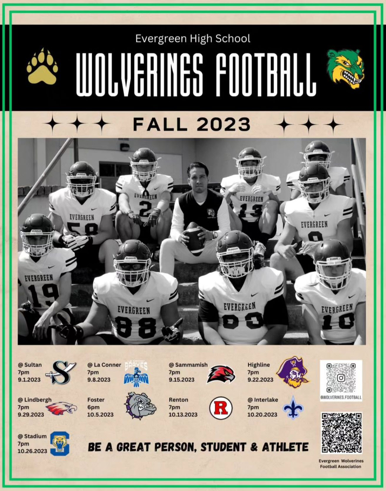 Evergreen High School Wolverines Football Association